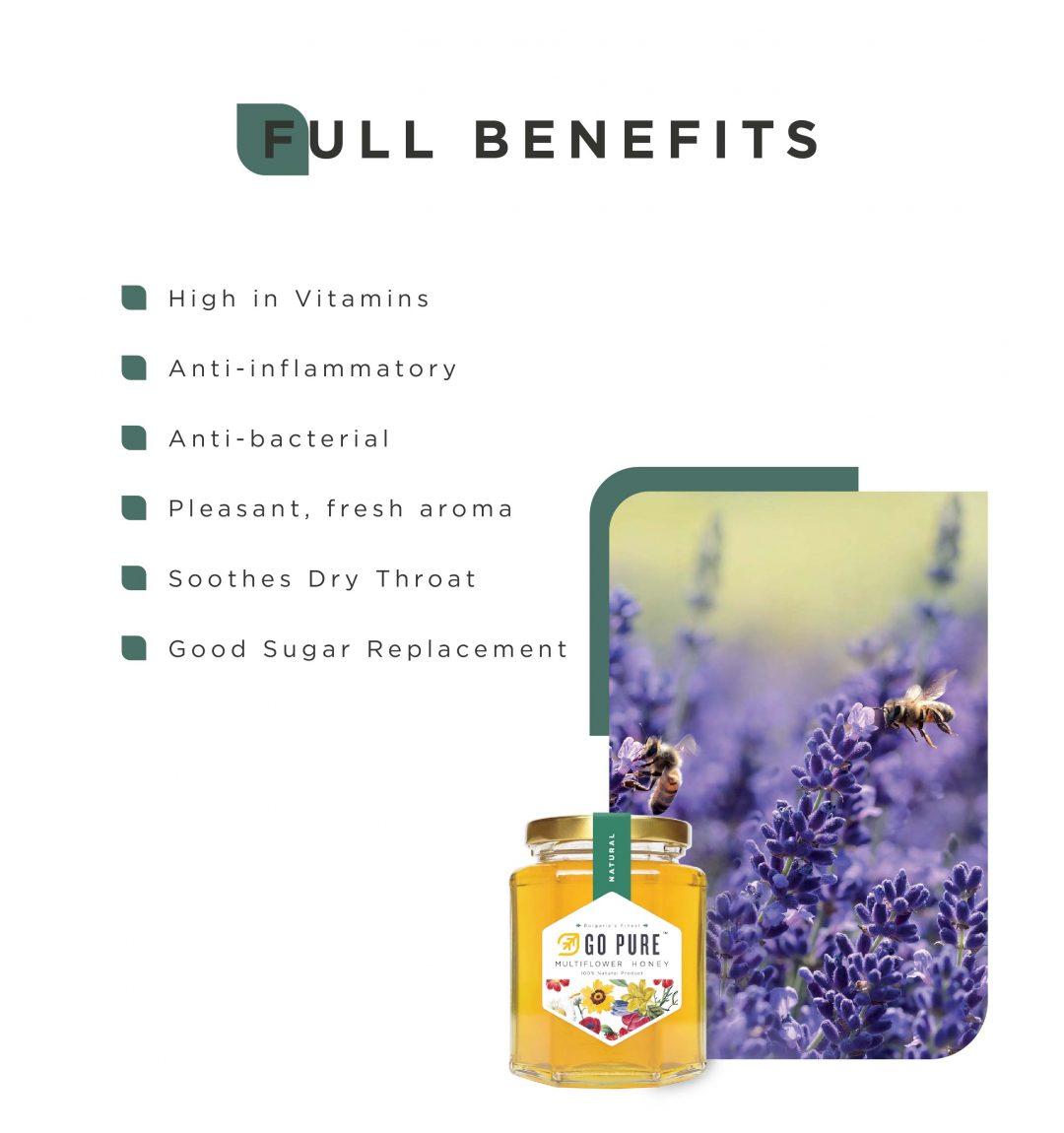 Go Pure Natural Multiflower Honey 400g - Honey Singapore | Go Pure